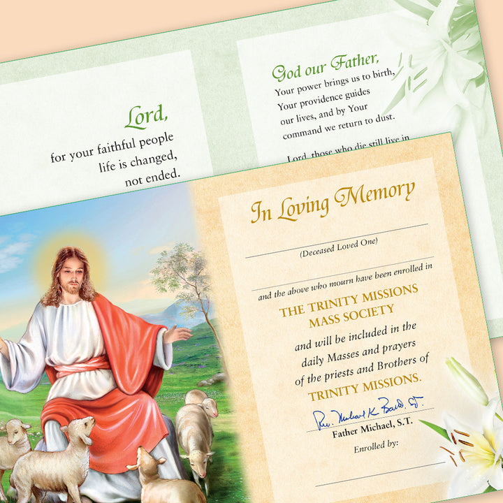 Memorial Mass Card – Trinity Missions